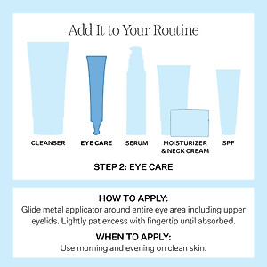 StriVectin Tighten and Lift Peptight 360 Degree Eye Serum with Tightening and Brightening Peptides for Wrinkles, Under Eye Bags and Puffiness, 1 fl. Oz