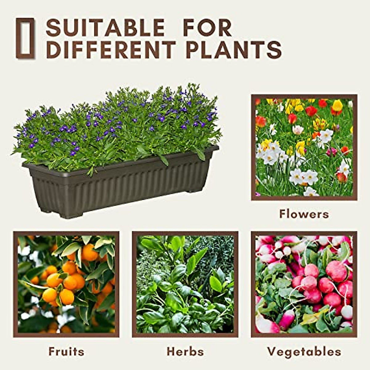 G TALECO GEAR Vertical Garden Planter, 4-Tier Vertical Raised Garden Bed, Vertical Elevated Planter for Indoor and Outdoor, Perfect for Vegetables Flowers