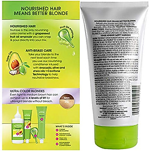 Garnier Nutrisse Ultra Color Hair Color and Anti-Brass Treatment, LB2 Ultra Light Natural Blonde, 2 count