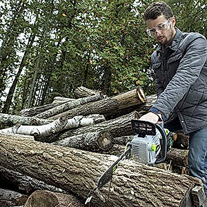 EGO Power+ CS1401 14-Inch 56-Volt Lithium-Ion Cordless Chain Saw 2.5Ah Battery and Charger Included, Black