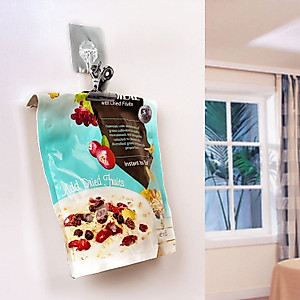 Chip Clips Bag Clips Food Clips Set of 18 - Messar Stainless Steel Heavy Duty Clips for Bag, Silver - All-Purpose Air Tight Seal Good Grip Clips for Home Kitchen Office School (18-Pack)