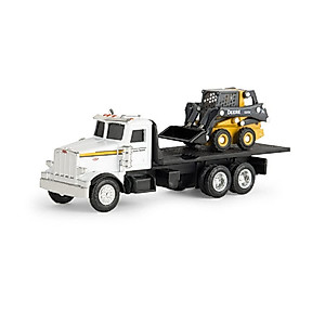 John Deere 1/64 Scale 320E Skid Steer with Truck