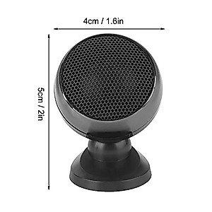 Qii lu Dome Tweeters, 2PCS 120W 12V Car Audio Speaker Dome HiFi Tweeters Loudspeaker Mini Car Tweeters
