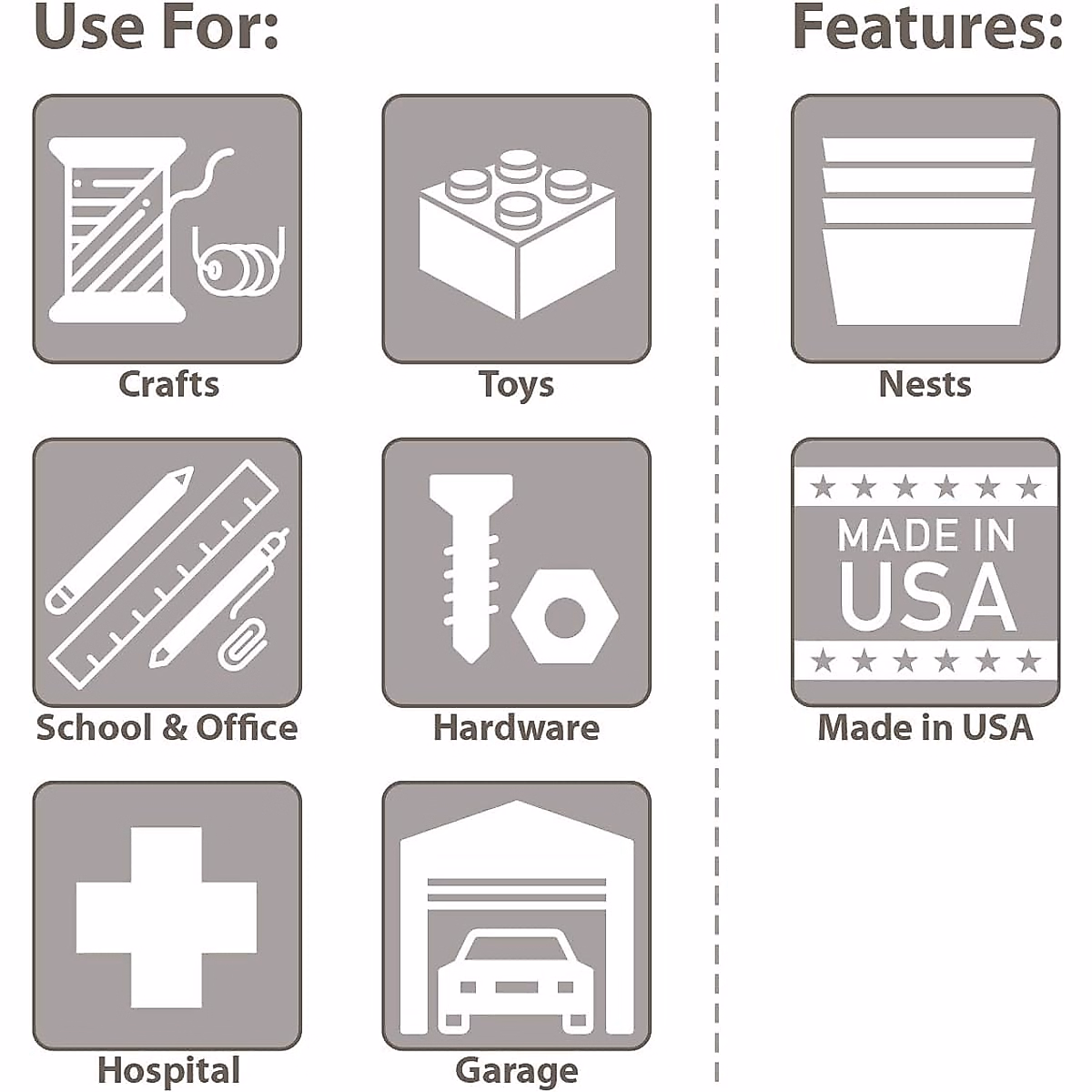 Akro-Mils 30158 Plastic Nesting Shelf Bin Box, (18-Inch x 8-Inch x 4-Inch), Red, (12-Pack)