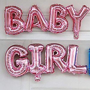 Baby Shower Decorations for Girl,Girl Baby Shower Balloons, Its a Girl Sash for Baby Shower