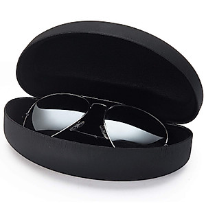 ALTEC VISION Sunglasses Case - Fits Extra Large Frames - Black