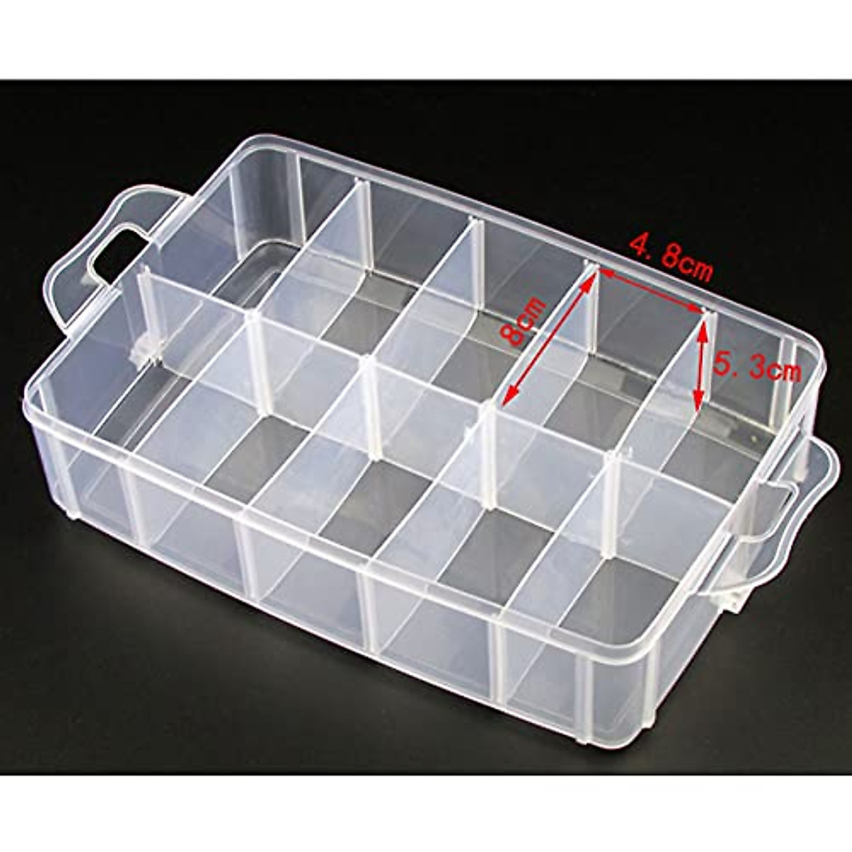 JforSJizT Washi Tape Box Organizer Storage,Divider Closet Container,3 Layers Detachable with 30 Adjustable Compartments, Masking Tape Desktop Tape DIY Sticker Roll Tape Cutter Holder Storage