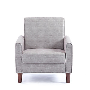 Accent Chair Living Room Chair Versatile Accent Chair for Any Occasion Experience The Comfort Solid Wood Legs and 300lbs Weight Capacity,Light Gray
