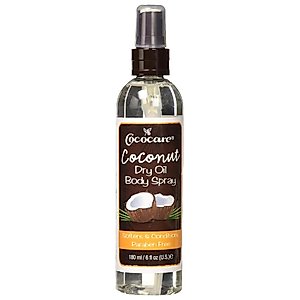 Cococare Coconut Dry Oil Body Spray 6 Oz - Travel Size Oil Spray for Healthy Skin