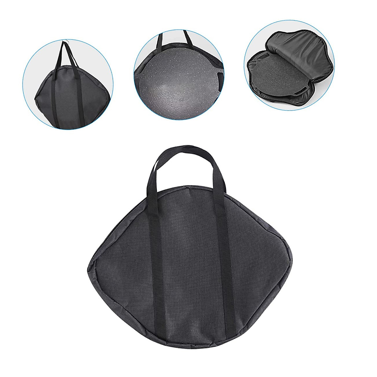 SHOWERORO Outdoor Frying Pan Bag Cast Iron Pan Bag Pan Protectors for Stacking Camp Oven Portable Pan Storage Pouch Barbecue Pan Container Oven Bags Thicken Oxford Cloth Kitchen Utensils