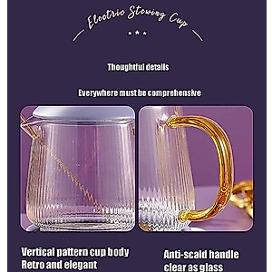 600ML Health Pot Household Multifunctional Glass Kettle Electric Tea Pot Hot Water Dispensers Electric Kettle Flower Teapot Automatic Electric Stew Bird's Nest Pot Stainless Steel B,600ML (Color : B