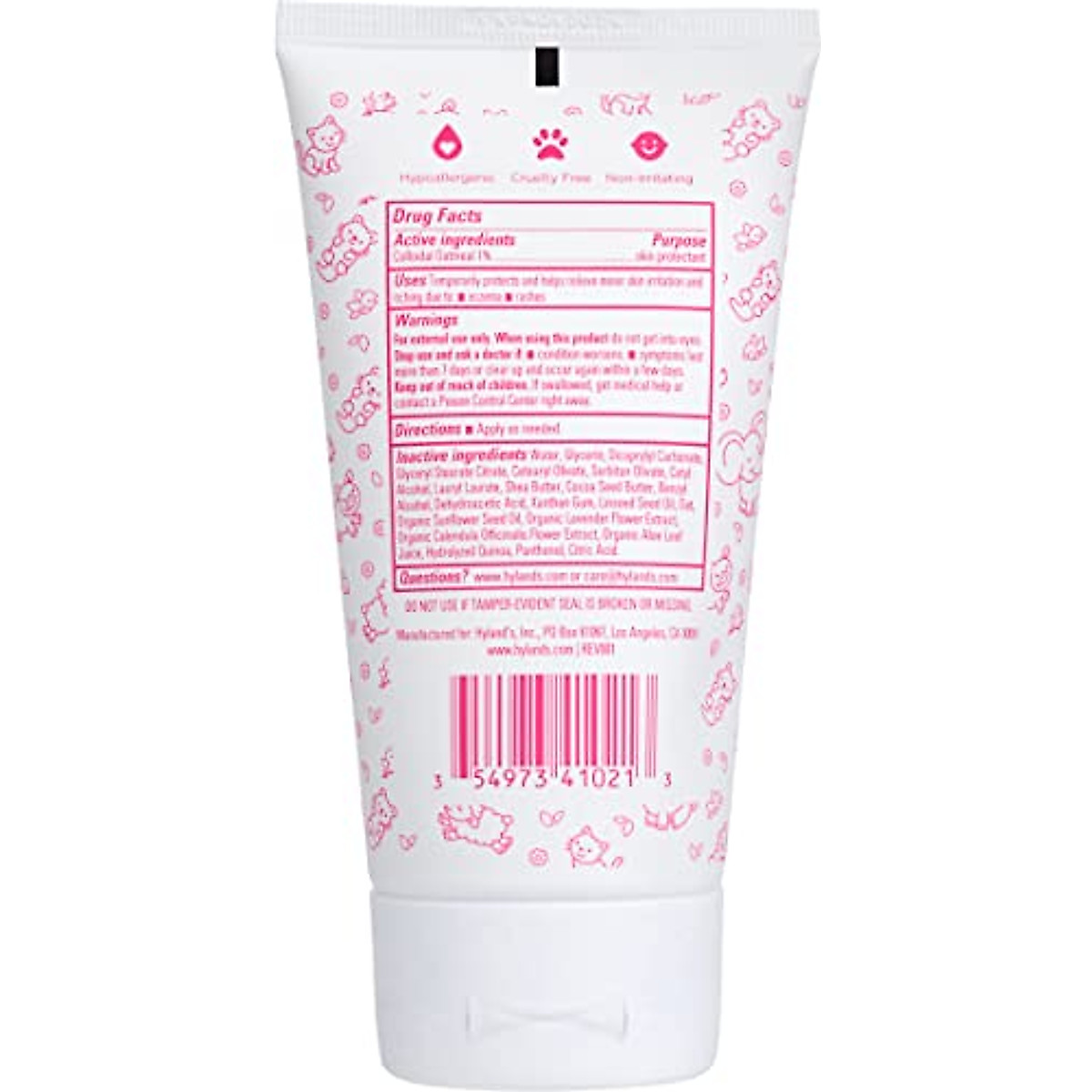 Hyland's Naturals Baby Eczema Cream, Rich Soothing Moisturizer for Eczema Prone Skin, With Colloidal Oatmeal, 5 ounce