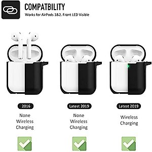 Slim Form Fitted Printing Pattern Cover Case with Carabiner Compatible with Airpods 1 and AirPods 2 / Psychedelic Abstract Marijuana Leaf Pattern