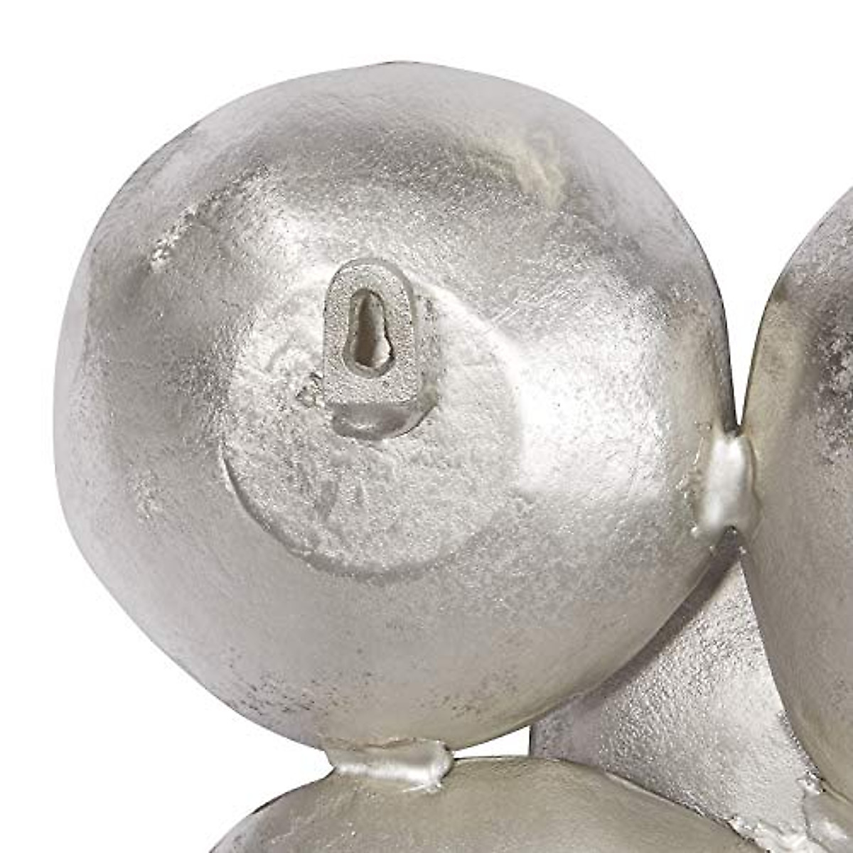 Deco 79 Aluminum Abstract Wall Decor, 24" x 5" x 20", Silver