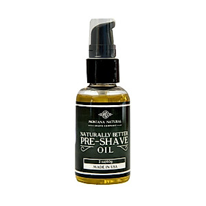 MNSC Naturally Better Pre-Shave Oil for a Smooth, Irritation-Free Shave | Premium Oils, Hypoallergenic, Made in USA, Simple, All-Natural, Plant-Derived Ingredients