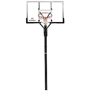 Silverback In-Ground Basketball Hoops, Adjustable Height Tempered Glass Backboard and Pro-Style Flex Rim. - Multiple Styles Available