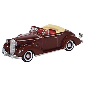Oxford Diecast 87BS36003 Buick Special Convertible Coupe 1936 Cardinal Maroon 1:87 Scale Model