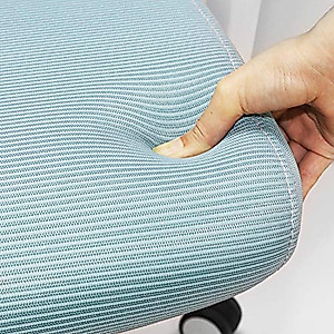 Ergonomic Office Chair Adjustable High Back Chair with Flexible Headrest & 140°Reclining Lumbar Support Mesh Computer Chair for Office Home (Blue)