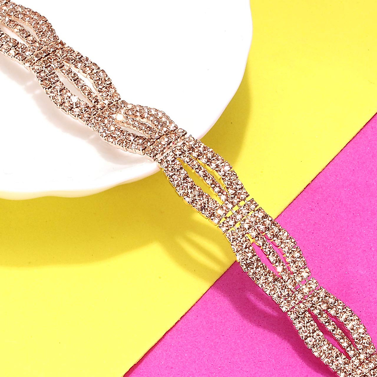 ZOLEAROPY Adjustable Cubic Zirconia Classic Tennis Bracelet For Women Chain Link Bangle Bracelet Jewelry