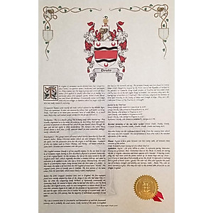 Mr Sweets Koo Coat of Arms, Crest & History 11x17 Print - Name Meaning, Genealogy, Family Tree Aid, Ancestry, Ancestors, Namesakes - Surname Origin: English England