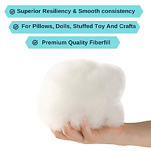 Mr. Pen- Polyester Fiber Fill, 10 oz, White, Pillow Stuffing, Stuffing, Pillow Filling Stuffing, Stuffing for Stuffed Animals, Poly Filling Stuffing, Cotton Stuffing, Pillow Filler, Pillow Filling