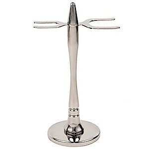 Taconic Shave's "Rocket Style" Safety Razor and Shaving Brush Stand