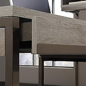 Sauder Manhattan Gate L-Shaped Desk, Mystic Oak finish