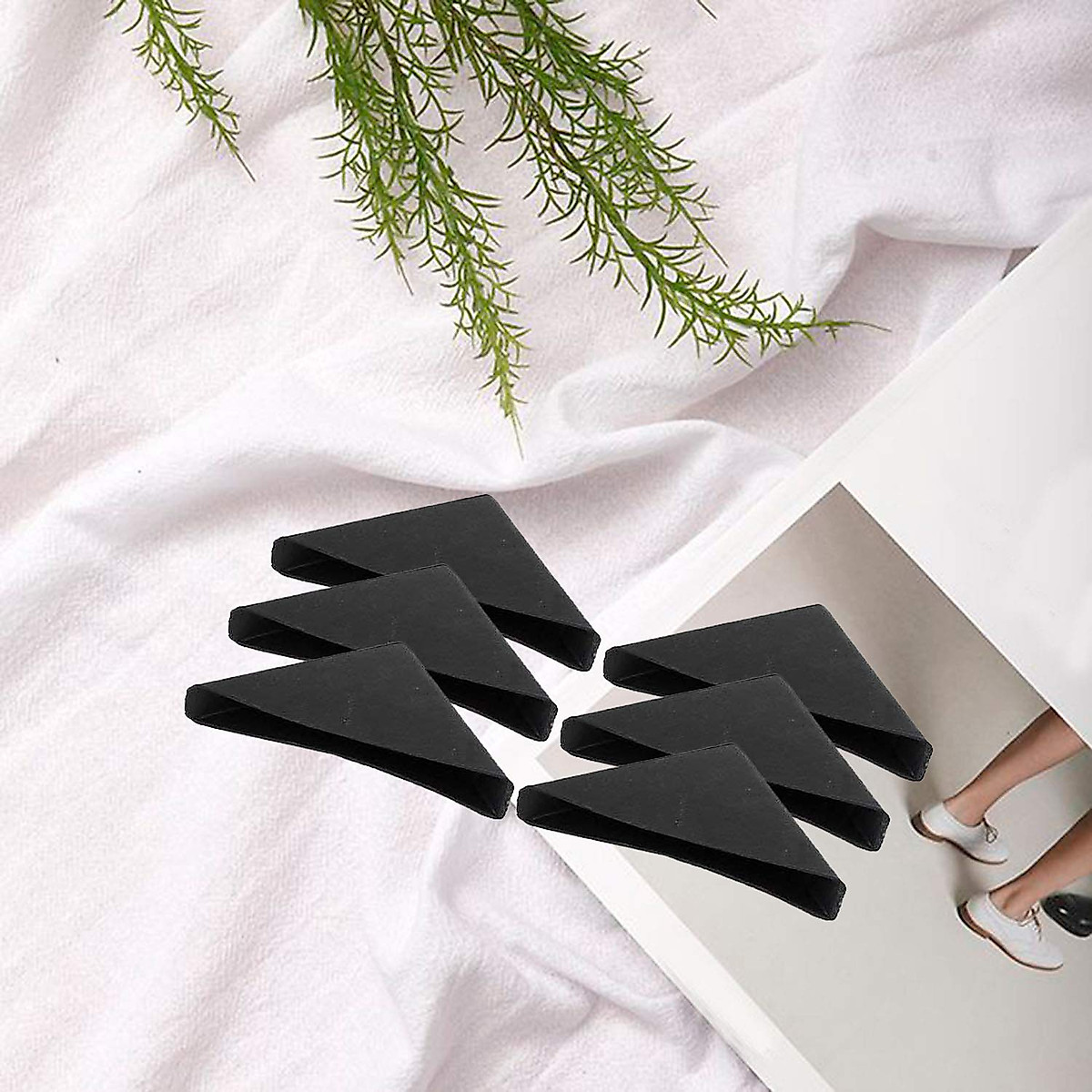 UoYu Corner Protectors- 20 Pcs Shape Triple-cornered Glass Corner Protector Cushion (8mm x 50mm)