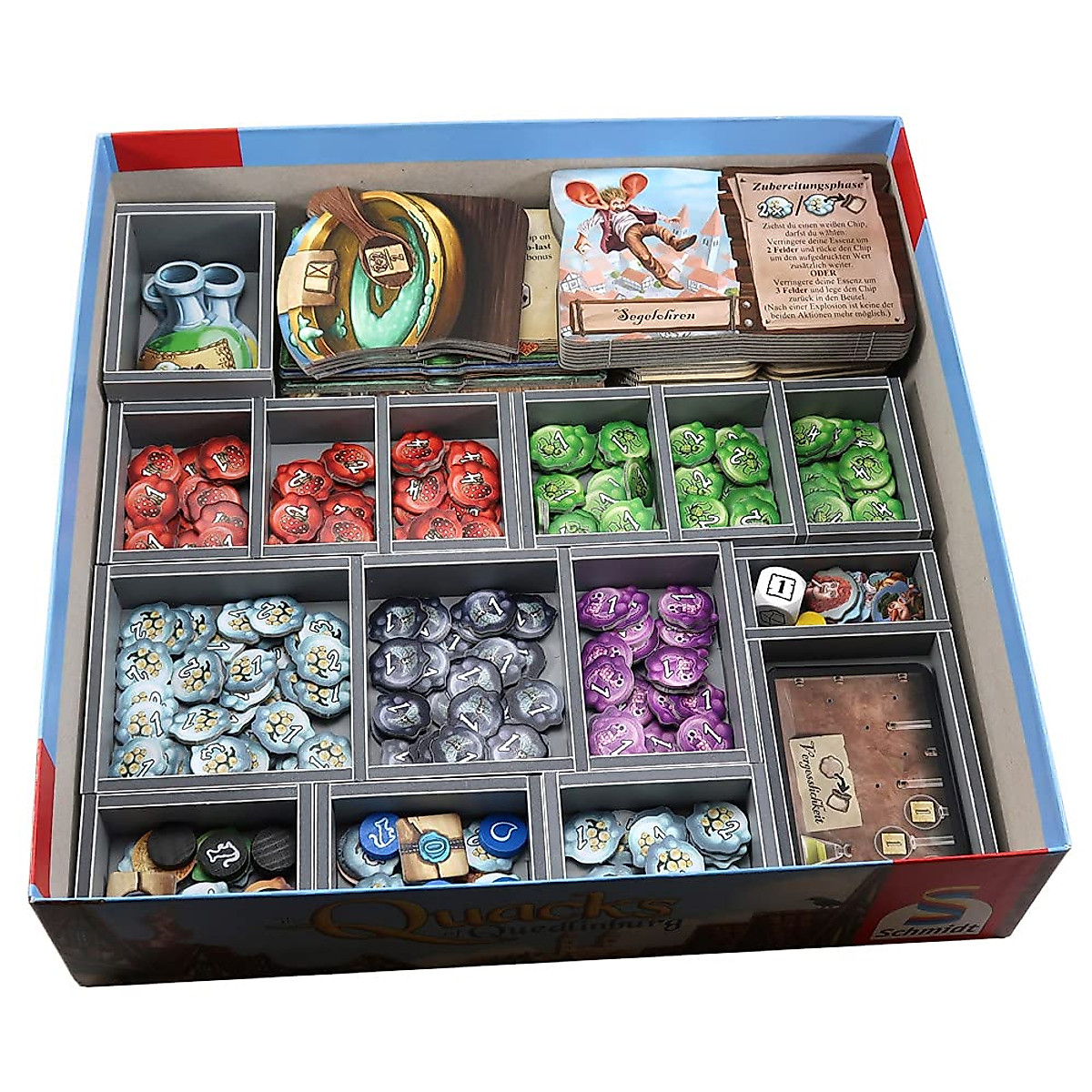 Folded Space Quacks of Quedlinburg and Expansions Board Game Box Inserts