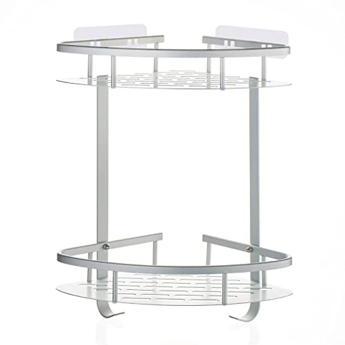 Vin Beauty 5 Pack Adhesive Hooks Replacement, Shower Caddy Adhesive for Replacement, Strong Transparent Sticker Hooks for Hanging Bathroom Shower Caddy Shelf