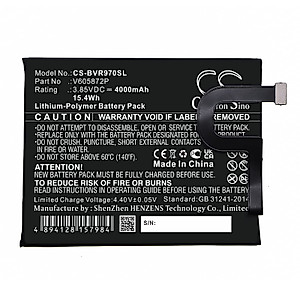 LIFH Replacement Battery for BV9700 fits V605872P Li-Polymer 4100mAh