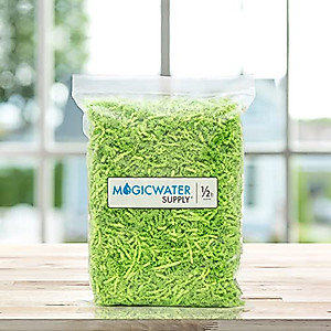 MagicWater Supply Crinkle Cut Paper Shred Filler (1/2 LB) for Gift Wrapping & Basket Filling - Lime Green