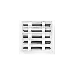 BUILDMART - 10x10 Modern AC Vent Cover - Decorative White Air Vent - Standard Linear Slot Diffuser - Register Grille for Ceiling, Walls & Floors - Texas Buildmart