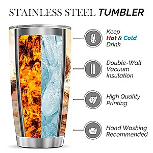 FOCIUZTA 20oz Watercolor Family Love Design Tumbler with lid, Travel Coffee Cup, Ideal for Easter, Mother Day, and birthday gifts