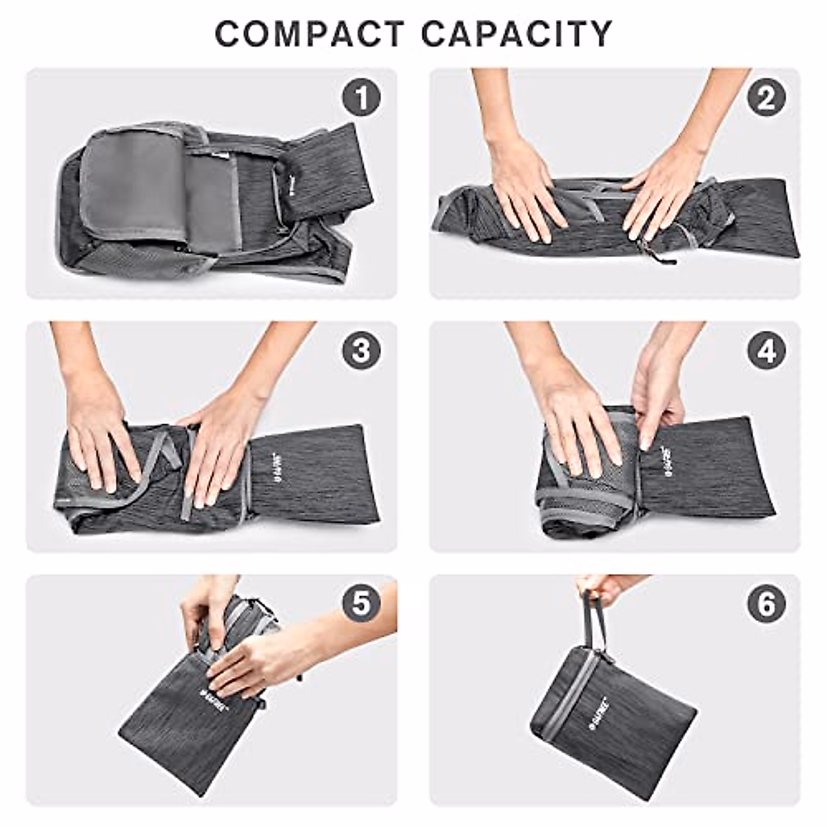 G4Free 10L/15L Hiking Backpack Lightweight Packable Hiking Daypack Small Travel Outdoor Foldable Shoulder Bag