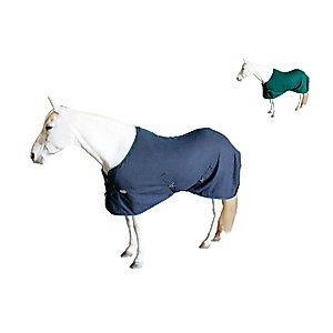 Derby Originals Classic Fleece Cooler All Season Horse Sheet & Blanket Liner | Stables & Outdoor Use (Navy, 69")