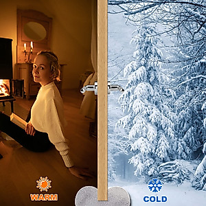 Marwood Under Door Draft Stopper 30-38" Adjustable Wind Stopper for Door & Window, Foam Door Sweep Air & Noise Blocker for Bottom of Doors Double Side Seal - Grey