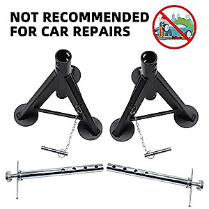 BESTOOL RV Supports Stabilizer Jacks, Adjustable Height 17.3" to 30", Heavy Duty Telescopic RV Support Jacks for Trailer, Camper, Motorhome, Single Support Up to 3 ton 6,000 Lbs