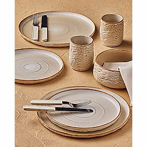 Stone by Mercer Project SHOSAI Stoneware 16-Piece Dinnerware Set, Sand