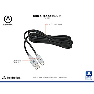 PowerA USB-C Cable for PlayStation 5