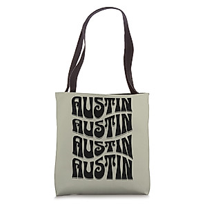 Austin Texas Retro 60s 70s Style Design Tote Bag