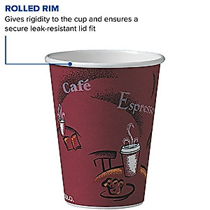 Solo OF12BI-0041 12 oz Bistro SSP Paper Hot Cup (Case of 300)