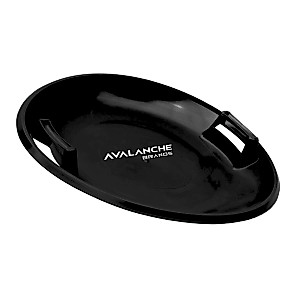 Avalanche Brands - 25" Downhill Saucer Snow Sleds - Red & Black