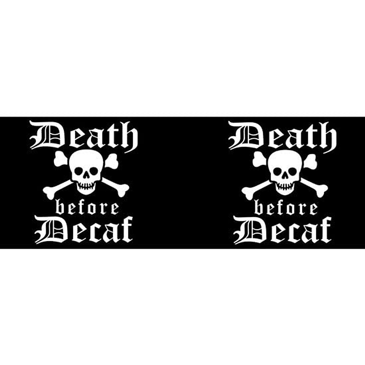CafePress Funny DEATH Before DECAF! Mugs Ceramic Coffee Mug, Tea Cup 11 oz