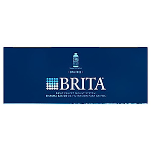 Brita Water Filter for Sink, Faucet Mount Water Filtration System for Tap Water, Reduces 99% of Lead, Chrome