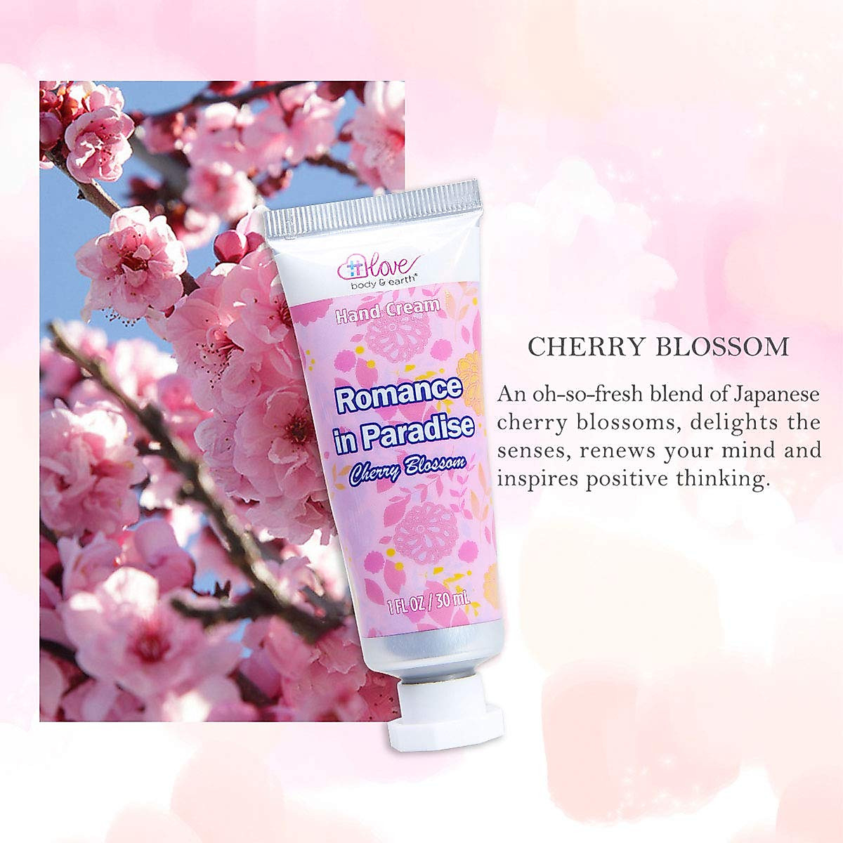 BODY & EARTH Hand Cream Gift Set,Natural Plant Fragrance Hand Lotion with Argan Oil and Glycerin for Women, Travel Size Lotion for Dry Hands Gift Set,Gifts for Women