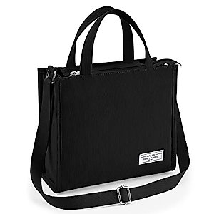 KALIDI Tote Bag Small Corduroy Bag Black Tote Zipper Fashion Women Tote Handbag Vintage Shoulder bag Mini Crossbody Tote Bag Purse