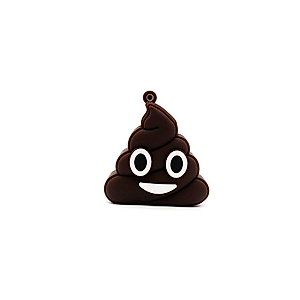 2.0 Brown Poop Poo Emoji 128GB USB External Hard Drive Flash Thumb Drive Storage Device Cute Novelty Memory Stick U Disk Cartoon