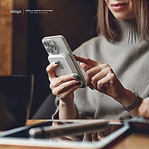 elago Hybrid Clear Case Compatible with MagSafe Battery Pack - PC + TPU Hybrid Technology, Anti-Yellowing, Crystal Clear, Shockproof Cover, Protective Case (Transparent)