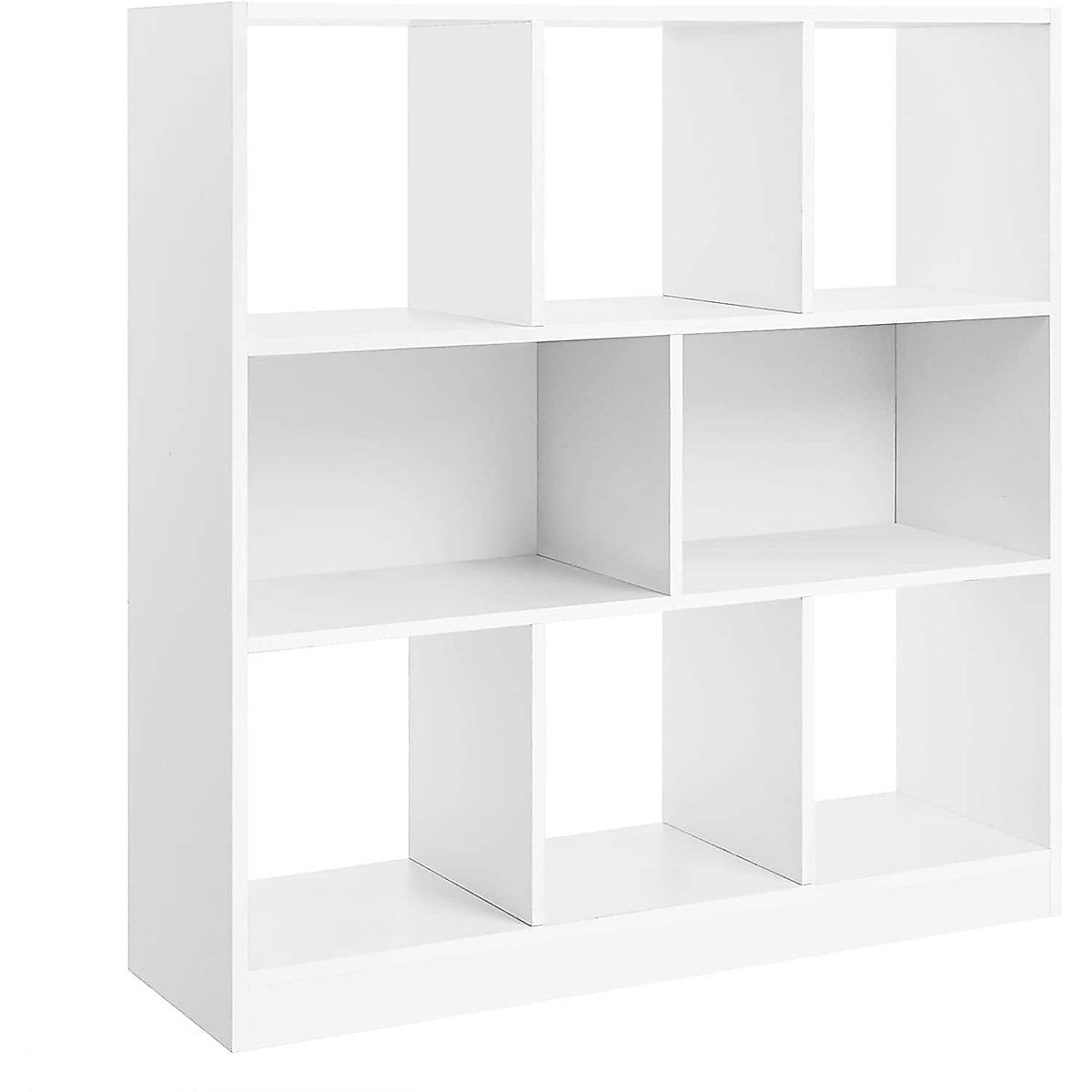 wenyuyu Cube Storage Organizer Freestanding Bookcase Modern Bookshelf, Multipurpose Display Case Shelf Cabinet for Living Room Study Home Office (White)